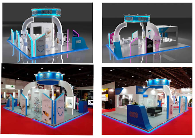 Can create 3d designs for exhibition stands, window displays by ...