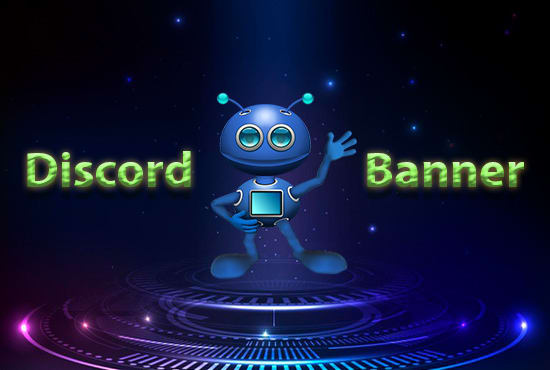 Design discord banner, channel header, logo, icons for server or social ...
