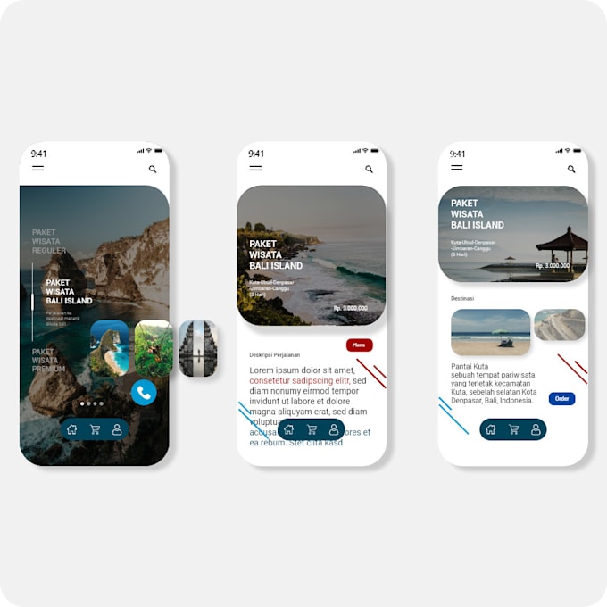 Design unique and awesome ui ux of your mobile app by Fairuzrafi | Fiverr