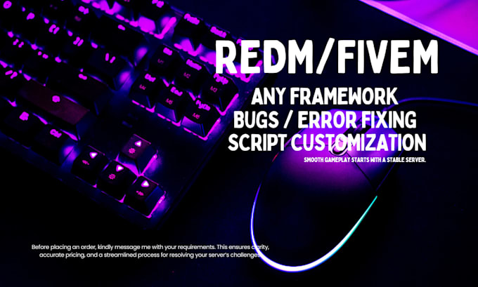Be your developer and fix your fivem or redm server bugs by ...