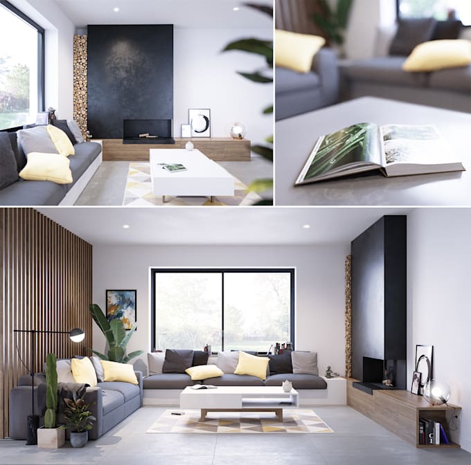 Create photorealistic interior 3d renderings by Salvo88 | Fiverr