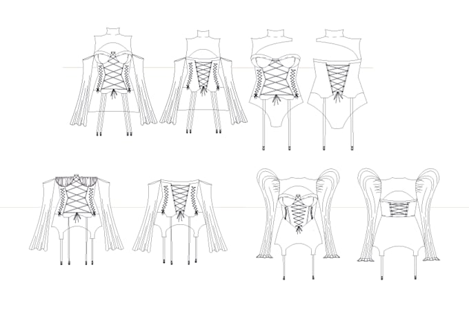 Cad your fashion collection or designs by Georgiaarmitage | Fiverr