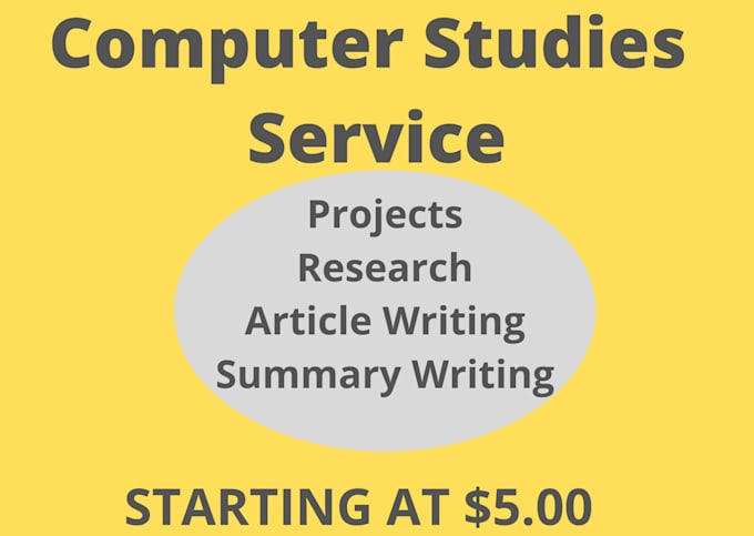 Help you with computer studies research by Thevirtualasset | Fiverr