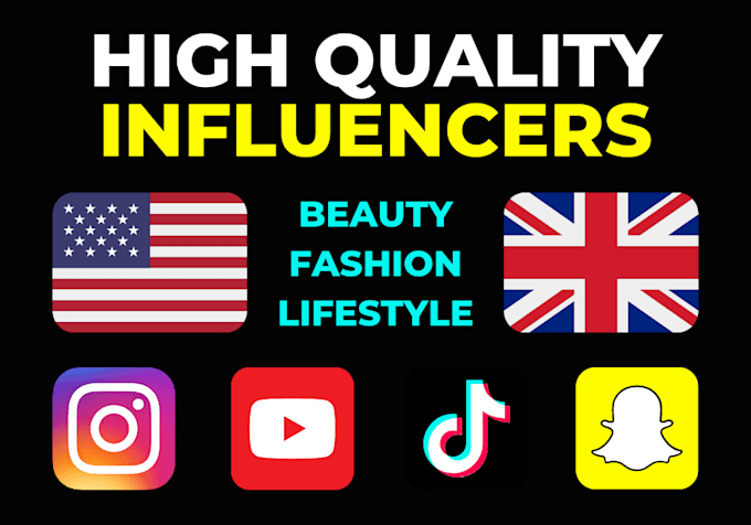 Provide you a high quality female influencers list by Hmrc2304 | Fiverr