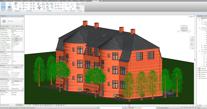 Design any 3d model using revit and render it by Hazzazbinyousuf | Fiverr