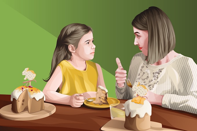 Draw interesting vector portrait from your photo by Hendri_vector | Fiverr