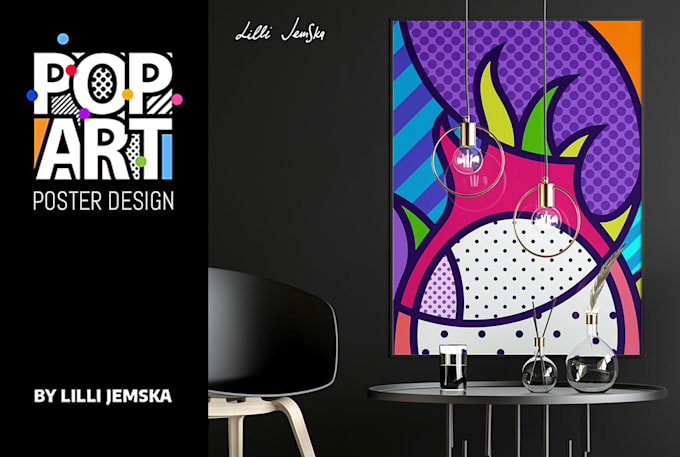 Create a pop art style poster by Lillijemska | Fiverr