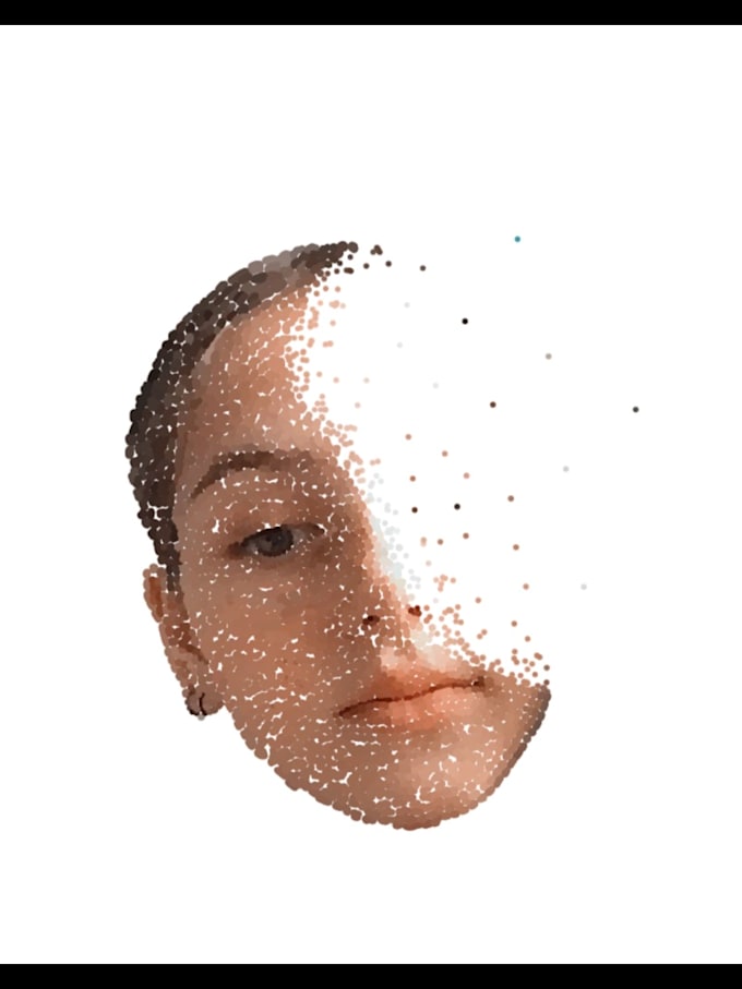 Create a hand dotted unique portrait based on you photo by Norahn | Fiverr