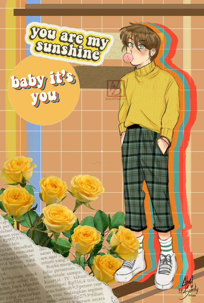 Draw cute and edgy characters , avatar or fanart by Ghostos_art | Fiverr