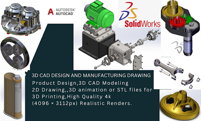 Do 3d cad design, product design on solid works by Abdulnaseer719 | Fiverr