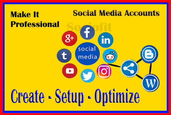 Create Setup And Optimize Social Media Accounts By Sociofit Fiverr