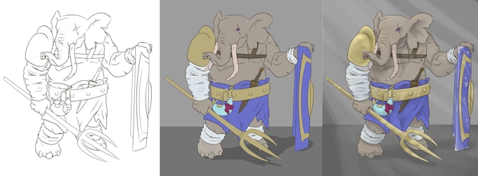 Draw your tabletop rpg character by Sketchpresso | Fiverr