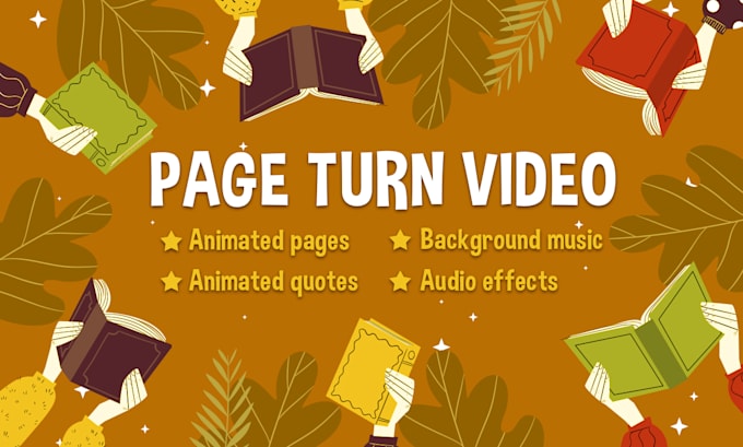 Create page turn book trailer with page flip animation by Csinos | Fiverr