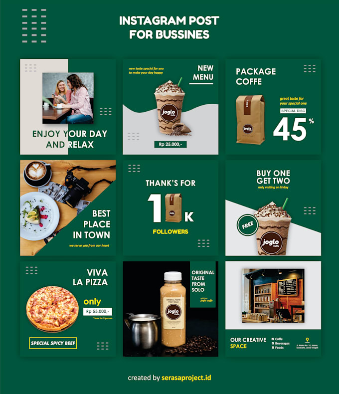 Create custom social media post graphics and video by Serasaproject ...