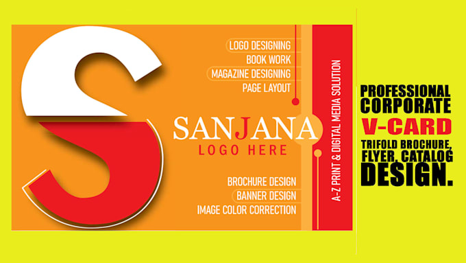Create corporate designing v card design by Sanjanadesche | Fiverr