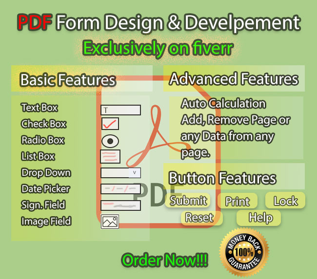 Design and develop fillable pdf form by Iashraful | Fiverr