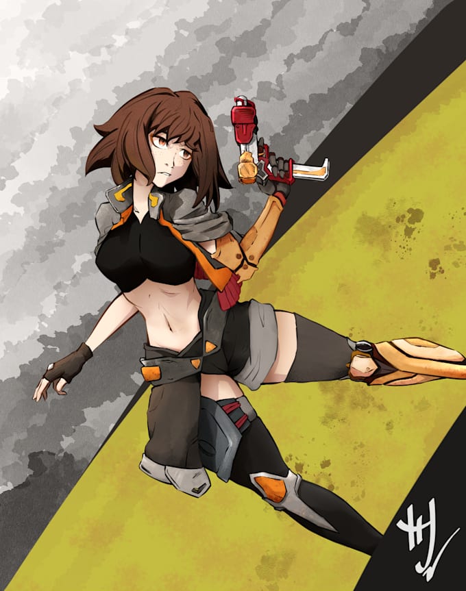 Draw Anime Style Fanart Original Characters And Characters Worked To