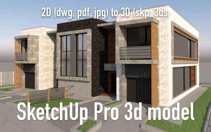 Sketchup Convert 3d Model To 2d View Drawing