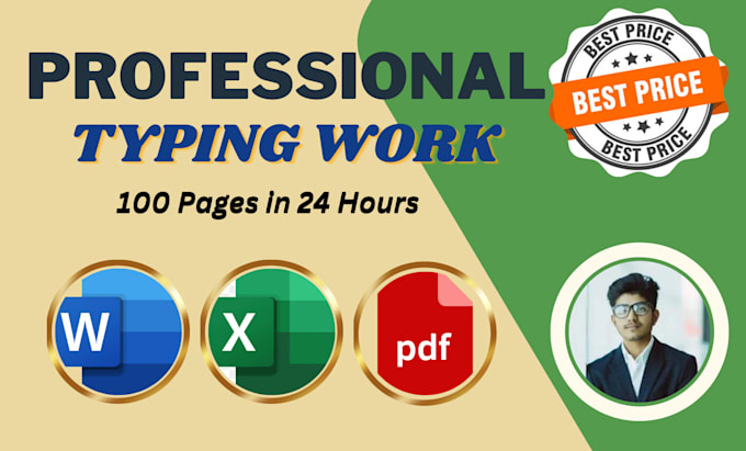 Do accurate fast typing job of 100 pages within 24 hours, your typist ...