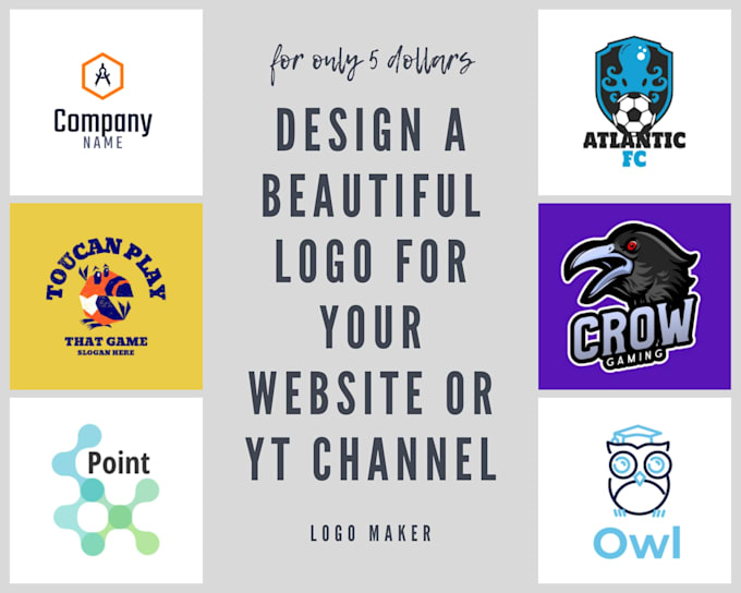 Design a beautiful logo for your website or yt channel by ...