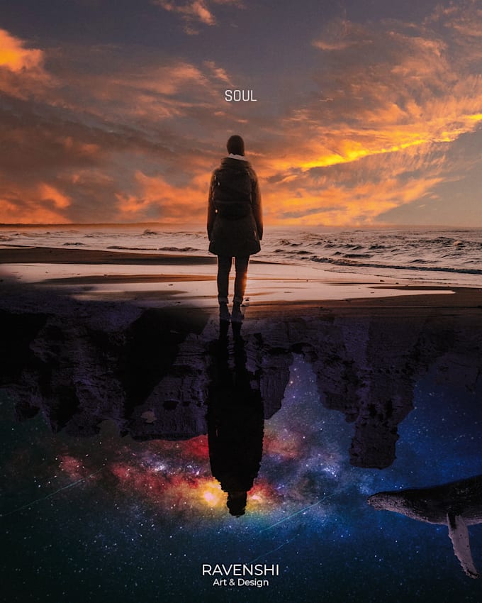 Create beautiful atmospheric posters in photoshop by Ravenshi | Fiverr