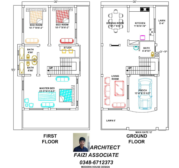 Make expert level 2d,3d autocad architectural drawings by Engrfaizansb ...