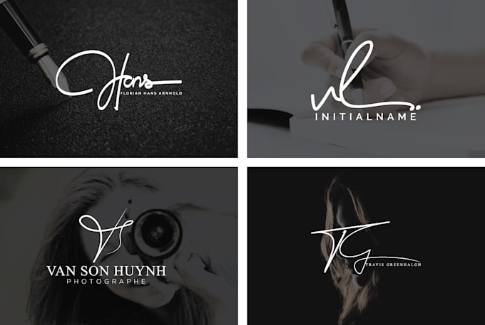 Design a luxury hand drawn elegant signature logo by Meltonamin | Fiverr