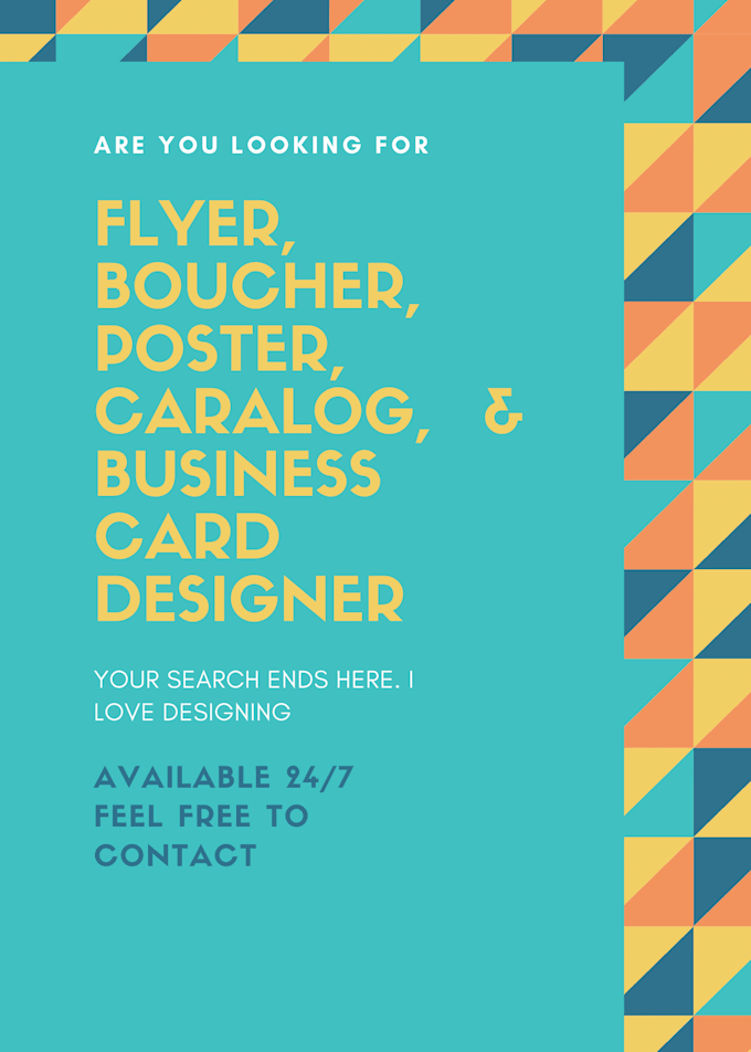 Design flyer, brochure, catalog, magazine ads, poster by ...