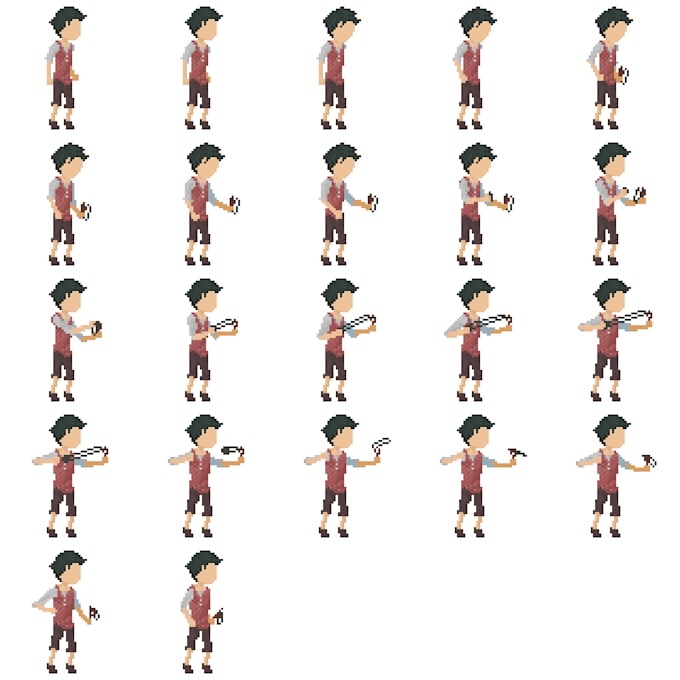 Create simple animated pixel art sprites for your games by Ryazack | Fiverr