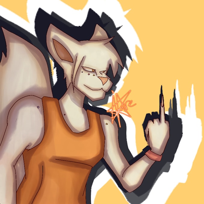 Do simple furry art by Spareb8nz | Fiverr