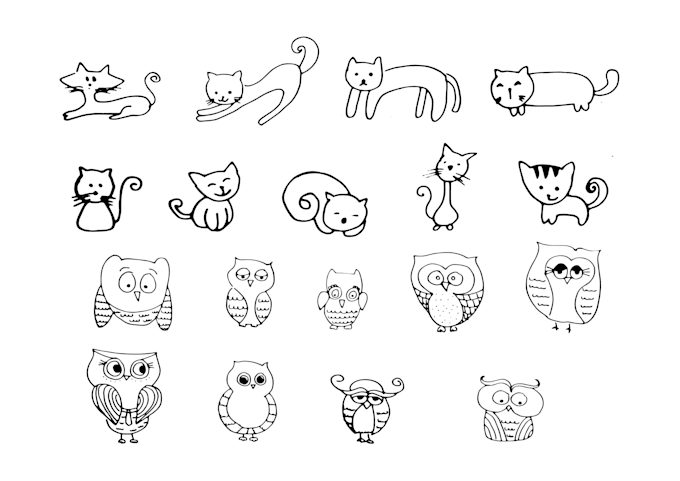 Create cute professional doodle art illustrations or icons by Uartdiary ...
