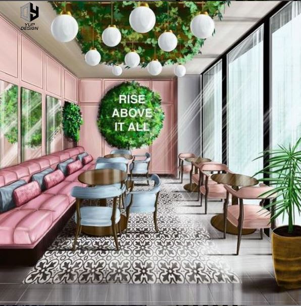 Sketch perspective interior and exterior design by procreate by ...