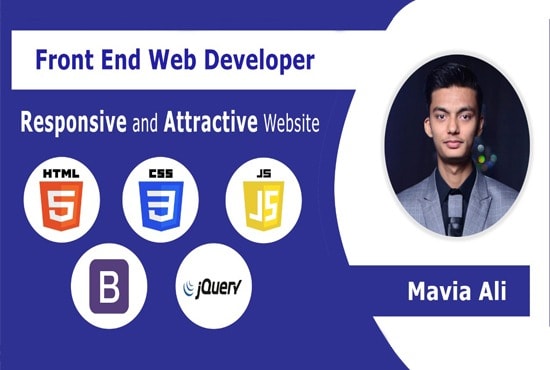 Be your frontend web developer, do frontend development by Mavia_ali | Fiverr