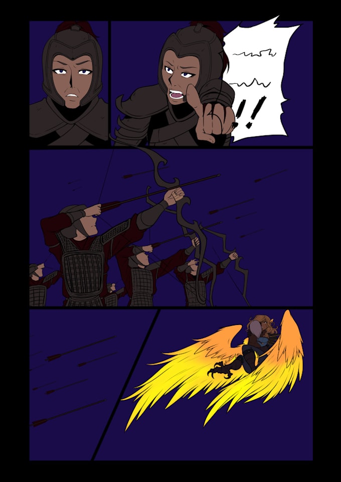 Flat color your art and comic pages by Shinobuchi | Fiverr