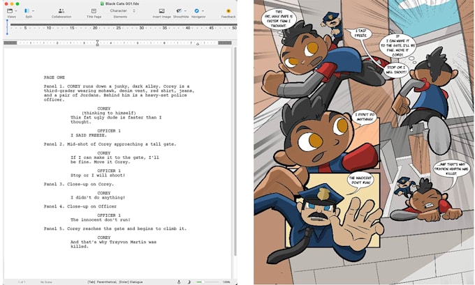 Write professional comic book scripts by Terrioj97 | Fiverr