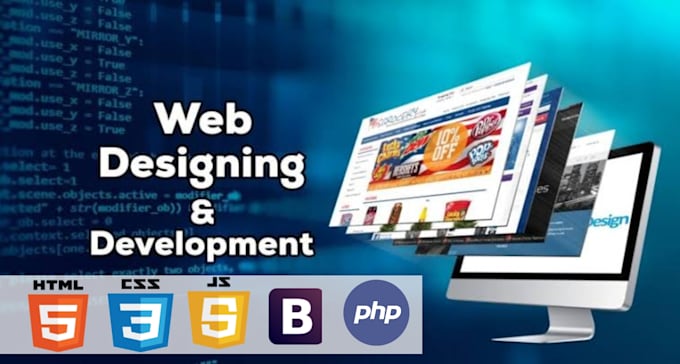Design and develop responsive website,html,css,bootstrap,js,php by ...