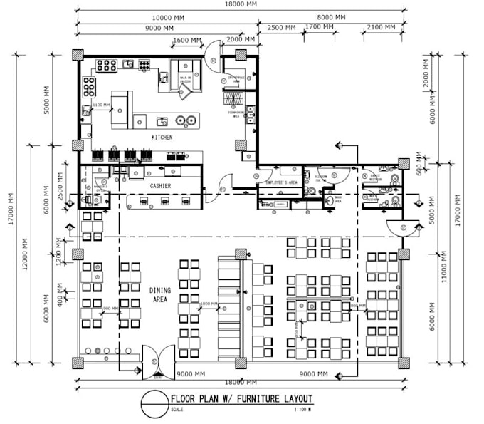 Redraw your technical drawings and plans into autocad 2d by Asun_man ...