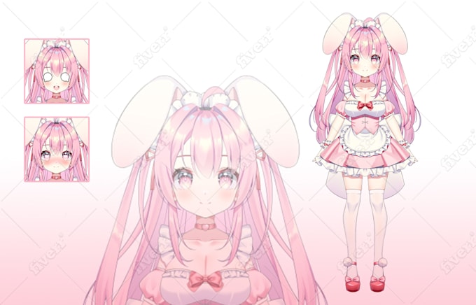 Design live2d,facerig,vtuber avatar,anime character by Baimaobai | Fiverr