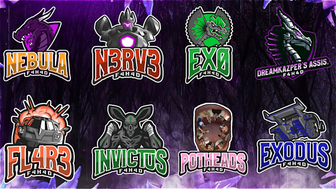 Create a custom esports logo for your team by Bustergaming | Fiverr