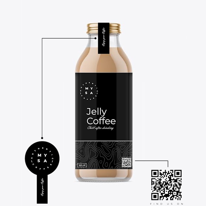Design sticker label for your bottle by Anggades16 | Fiverr