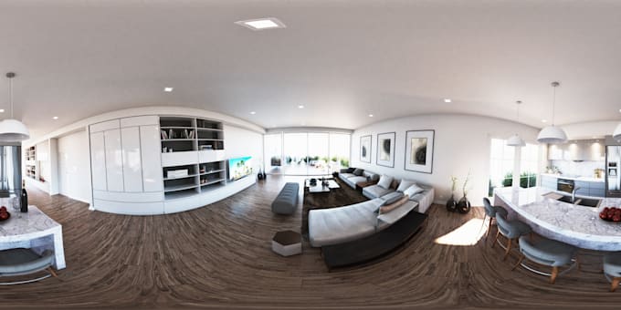 Create a render 360 interior panorama images by Yai_martinez | Fiverr