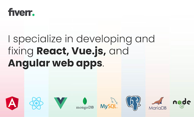 Develop or fix react, vuejs and angular web applications by Zohaibdev | Fiverr