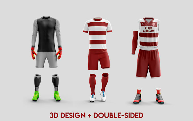 Design amazing sportwear in 3d mockup by Louaychaabane | Fiverr