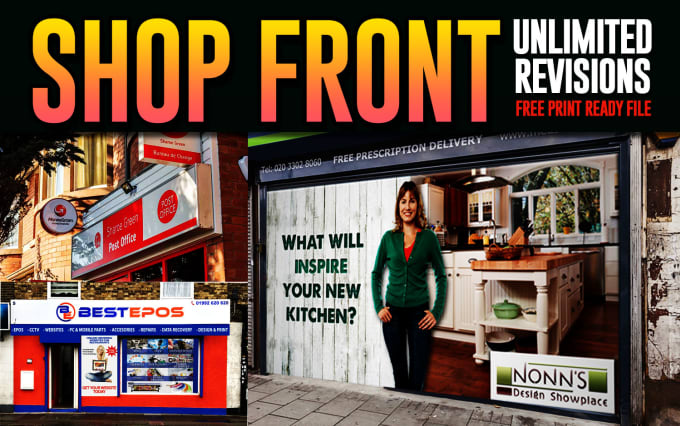 Design billboards, banners, adverts,shop front signs,window graphics ...