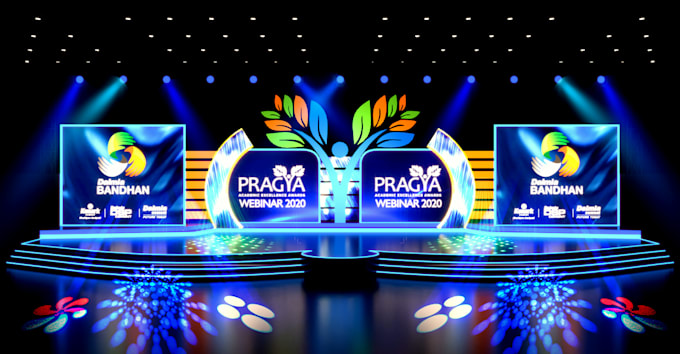 Do event stage design for any kind of event with render by Tapas ...