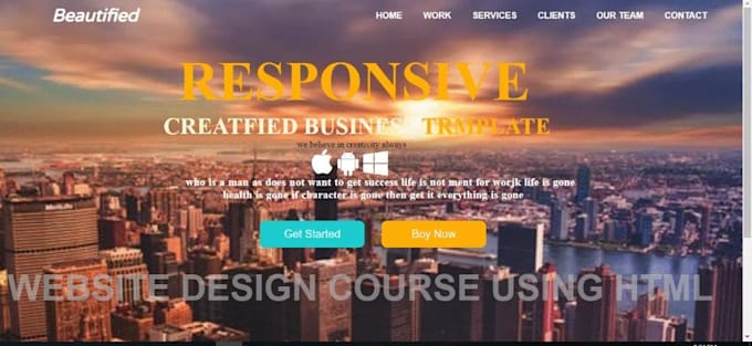 Design a great looking website by Ghinasah1 | Fiverr
