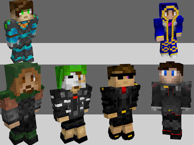 Create high quality minecraft skins by Headachypit | Fiverr