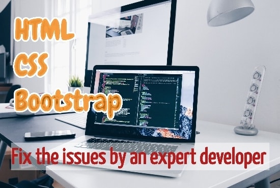 Fix html,css and bootstrap frontend bugs in your website by Amjad9091 ...