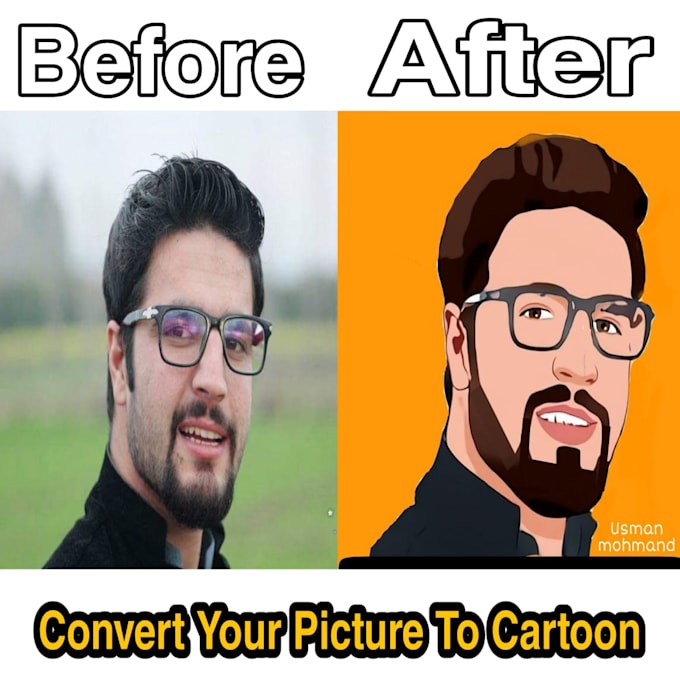 Convert your profile picture to cartoon caricature by Osmanlogo | Fiverr