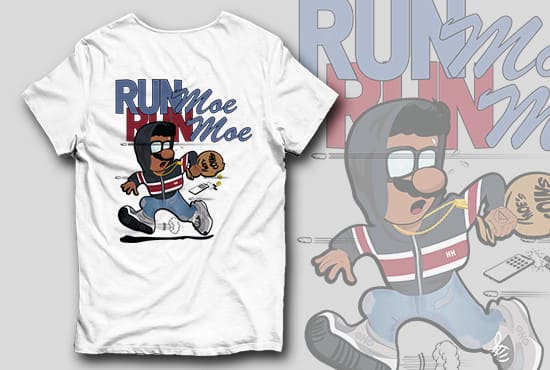 Design custom cartoon character t shirt for you by Saad_vaad | Fiverr